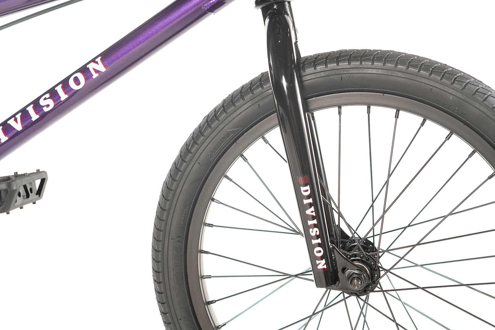 18 Inch BMX Bikes / Division Blitzer Bike / Black & Purple Available
