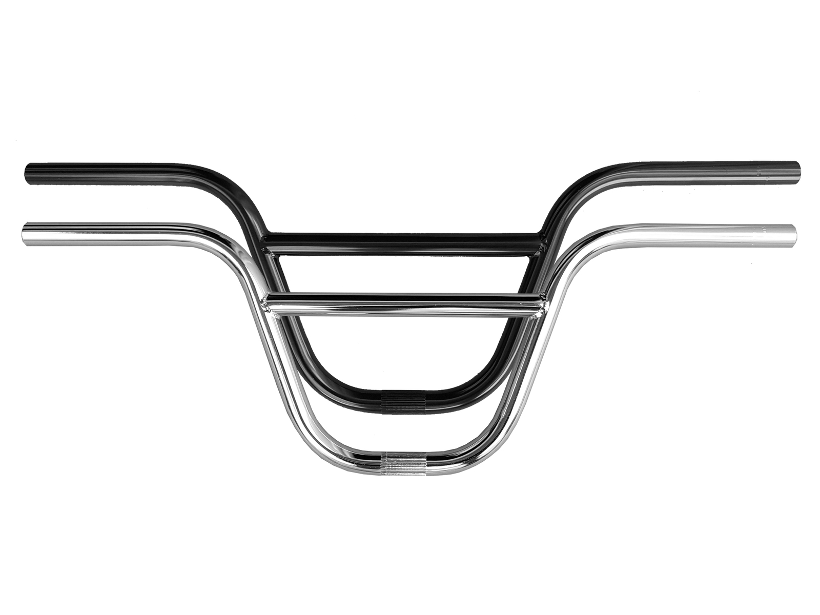 BMX Handlebars / DRS Candybar Bars / Black & Chrome