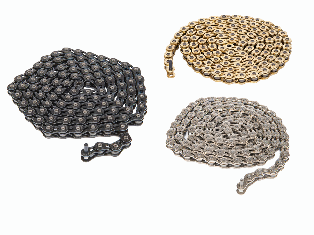 BMX Chains / Eclat Stroke Chain / Black, Gold & Silver Available