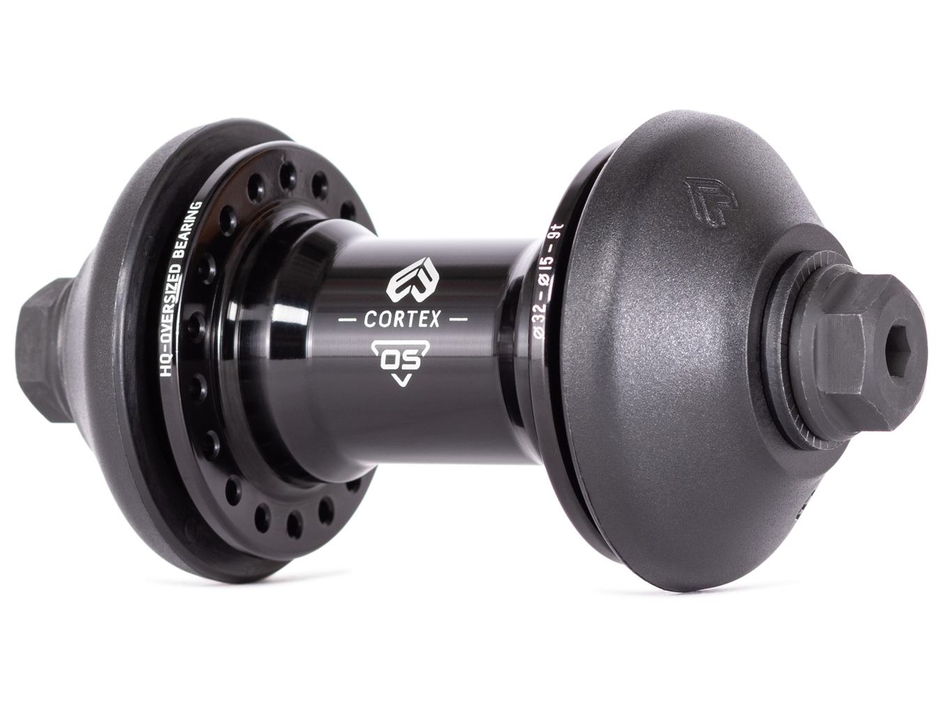 BMX Hubs / Eclat Cortex OS Front Hub / Black / Available Now