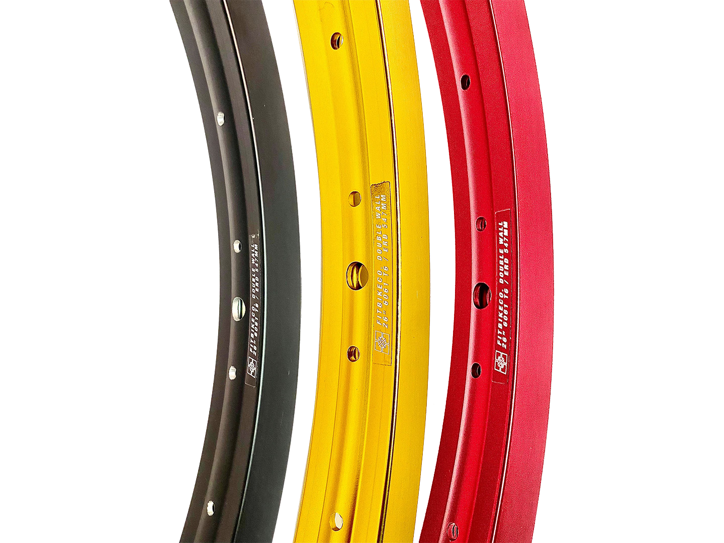 26 Inch Rims / Fit Arc / Black, Gold & Red / Available Now