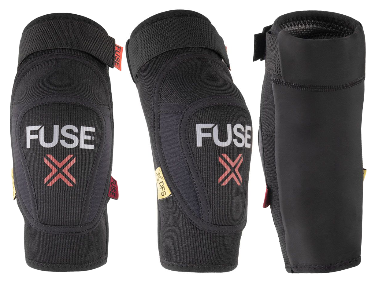 BMX Safety Gear / FUSE Delta Elbow DFS Pads / Black - Red Available